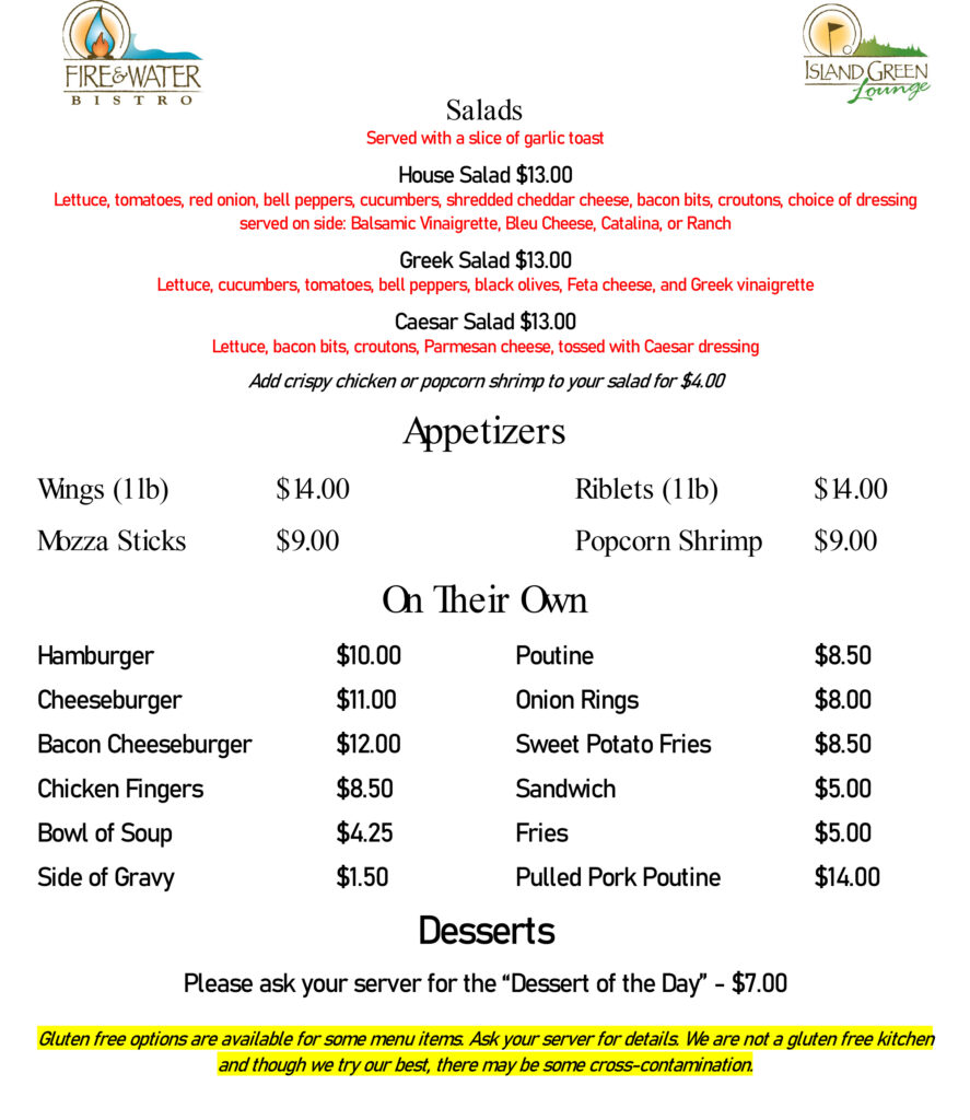 Dine Here. Game Here. – Buffalo Point Resort: Lake of the Woods Resorts ...